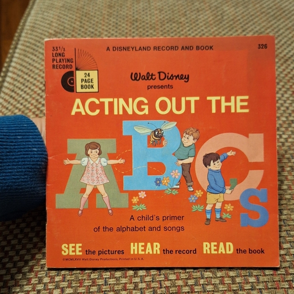Disney | Other | Vintage Walt Disney Presents Acting Out The A B Cs An ...